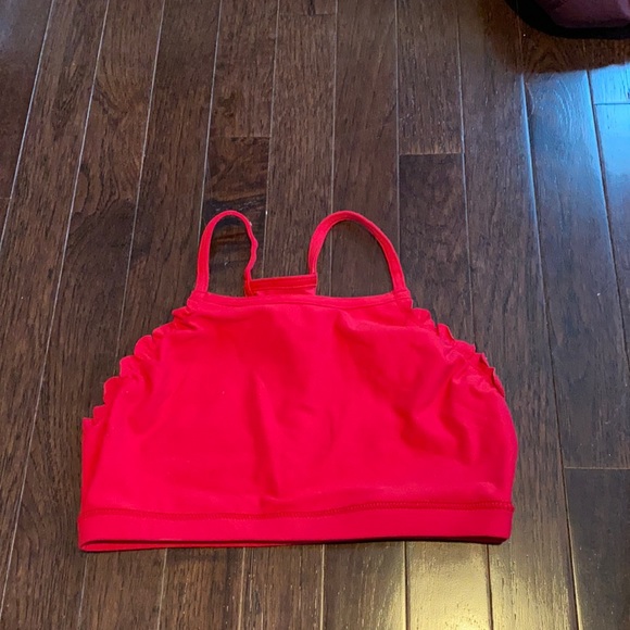 Honeycut | Intimates & Sleepwear | Honeycut Red Ruffled Sports Bra Only ...